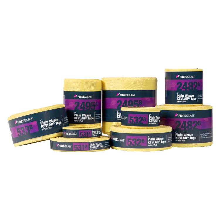 Kevlar Tape | Various Widths | Plain Weave Kevlar Tape | Fibre Glast