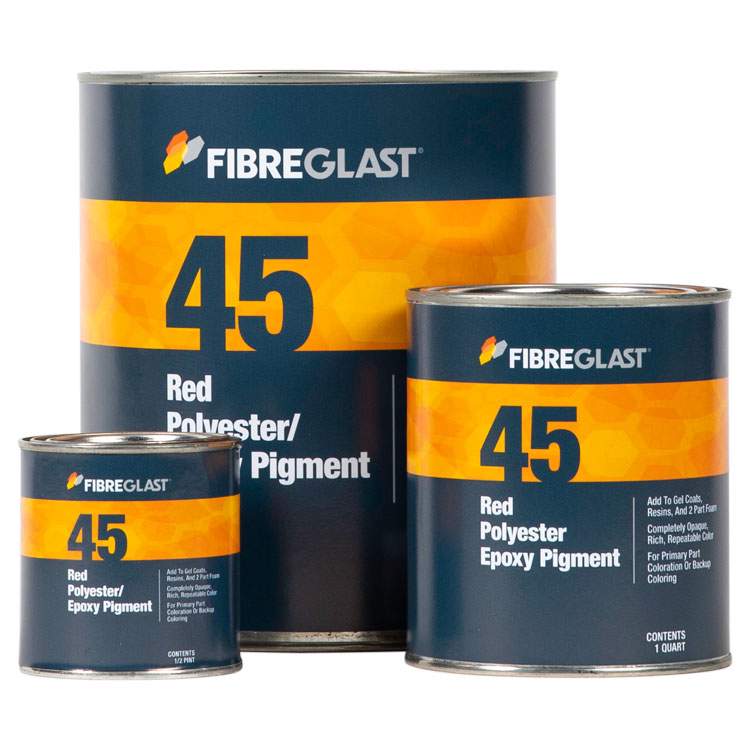 Red Polyester/Epoxy Pigment for tinting resin | Fibre Glast