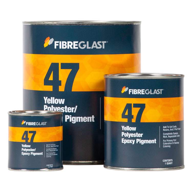 Yellow Polyester/Epoxy Pigment for tinting resin | Fibre Glast
